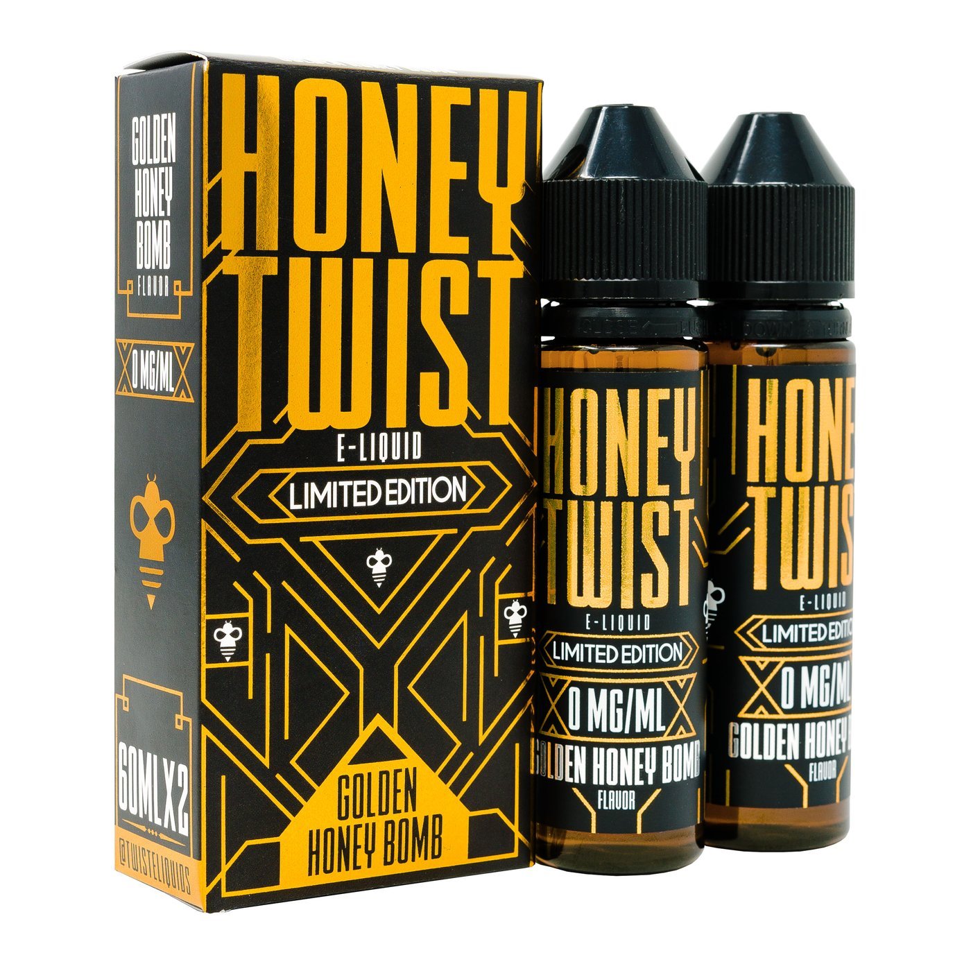 Twist E-Liquids - Golden Honey Bomb 2x60mL, honey twist
